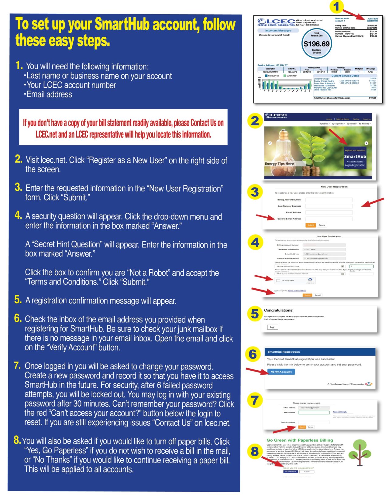 Setting Up an Account - Lee County Electric Cooperative